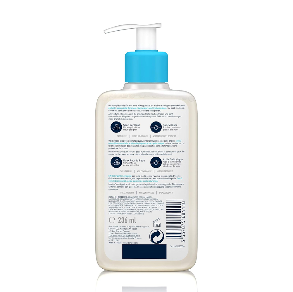 CeraVe SA Smoothing Cleanser | Salicylic Acid facewash in Nepal – THE MAARG